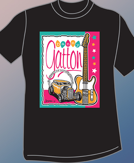 Danny Gatton 1st Tribute T-Shirt by Ronnie Joyner - Made in the USA ...
